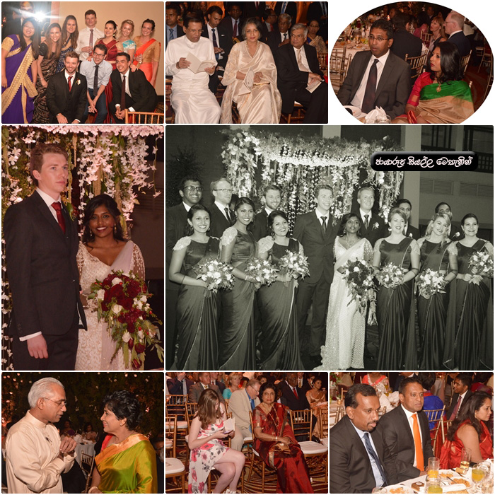 Minister Daya Gamage's daughter who weds fair-skinned gentleman