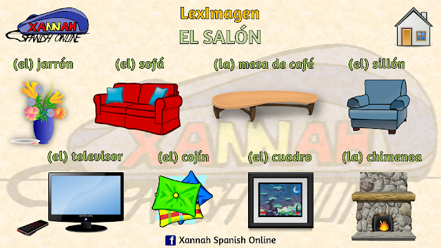 Xannah Spanish Online: LexImagen: el salón