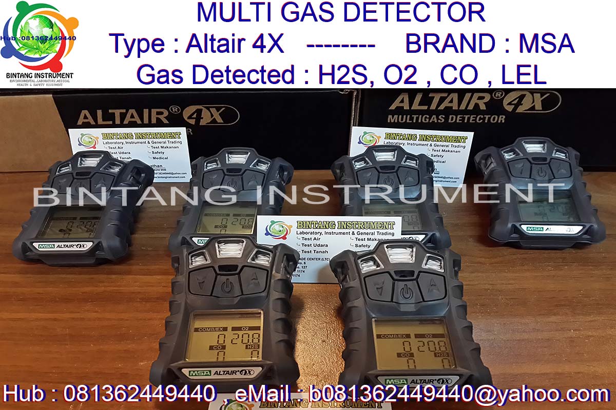 .: JUAL GAS DETEKTOR MSA ALTAIR 4XR, MULTI GAS DETECTOR LEL, CO, H2S, O2 MSA ALTAIR 4XR , GAS ...