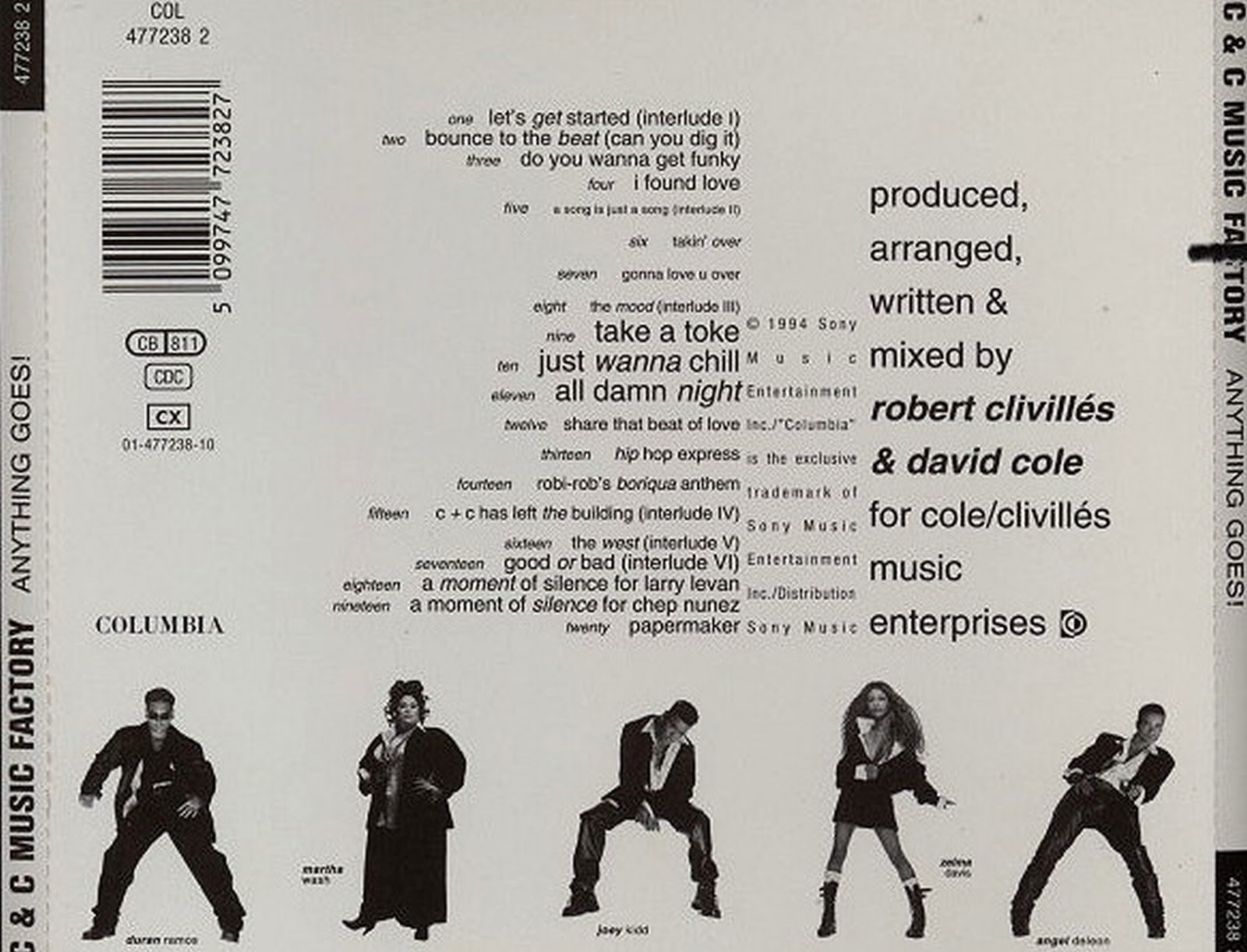 Dance vs House: C + C Music Factory - Anything Goes! (CD Album) - 1994