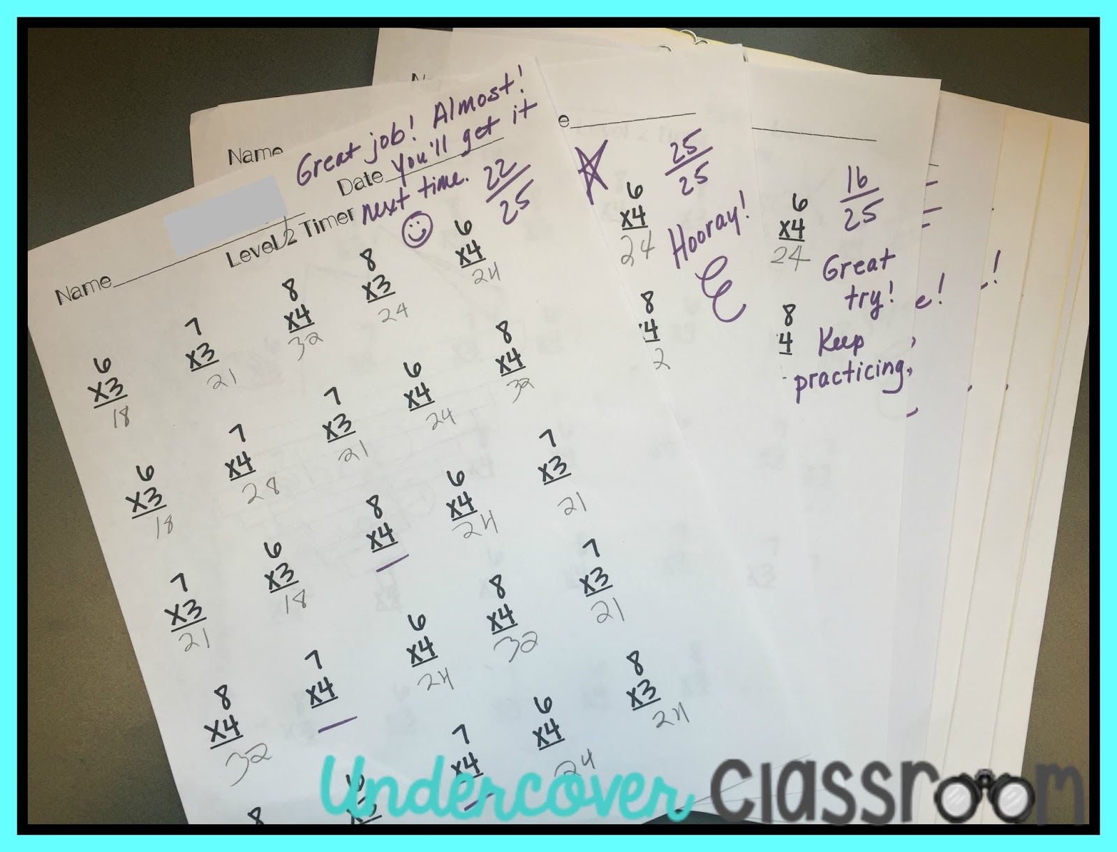 Multiplication Fact Fluency - Undercover Classroom