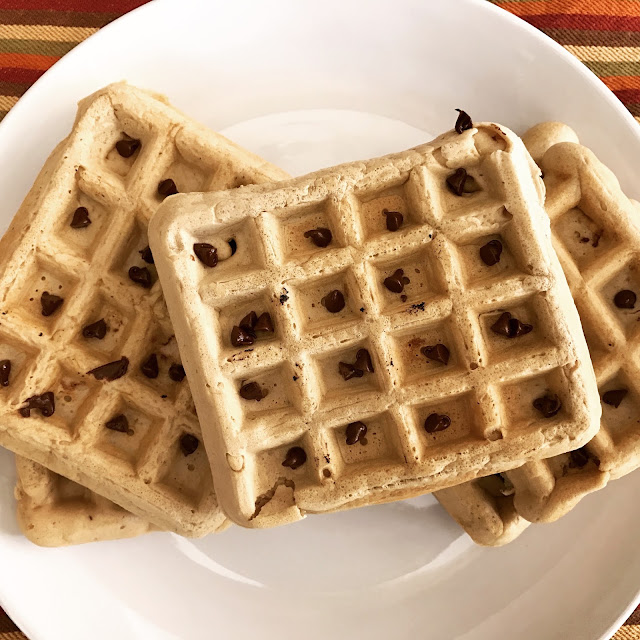 Peanut Butter-Chocolate Waffles