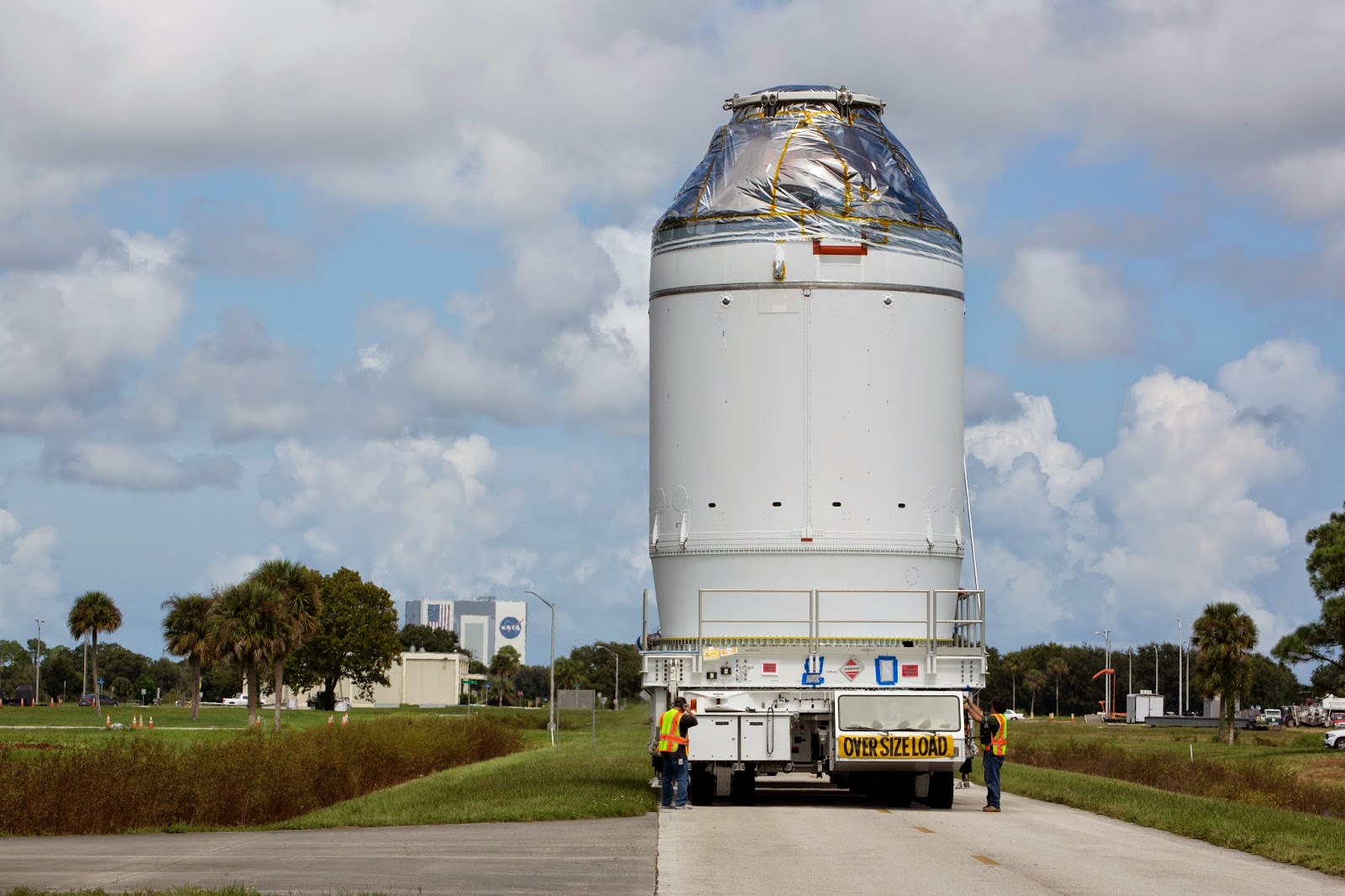 Suburban spaceman: NASA Orion spacecraft transfers to Launch Abort ...