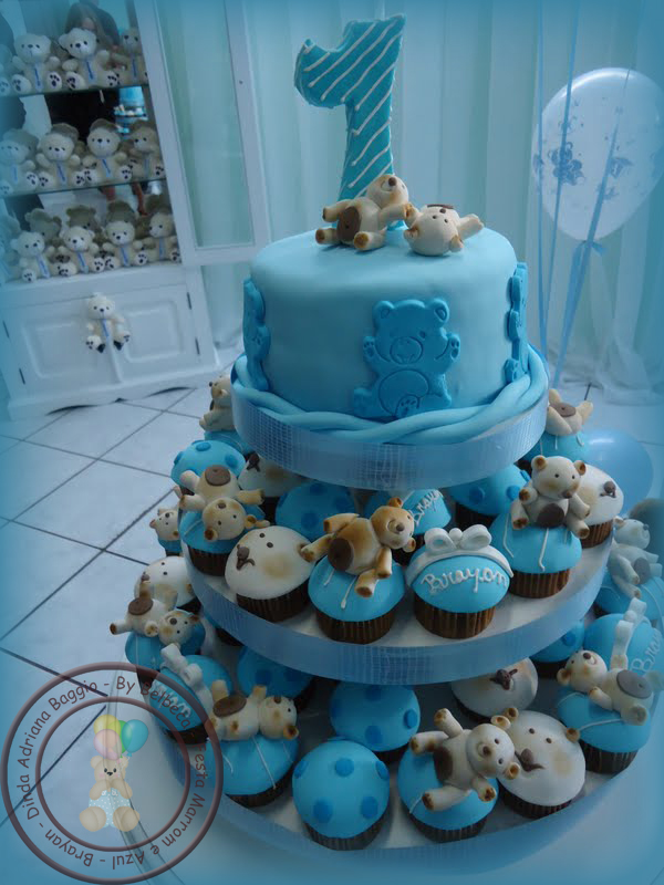 Belbeca Festas: Marrom & Azul - Brayan