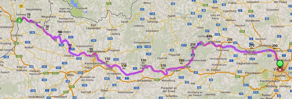 Fritz Danube Bike Blog: Pre-trip - Overview of our trip along the ...