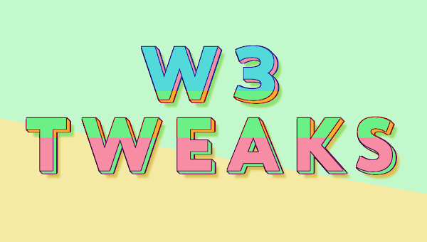 Single Element, Multi Coloured 3D Text Effect – W3 Tweaks