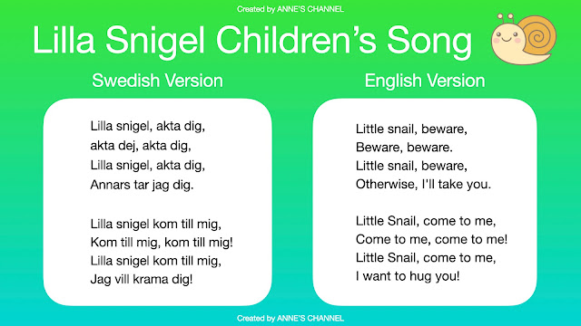 มาเรียนภาษาสวีเดนผ่านเพลงเด็กกันค่ะ "เพลงหอยทากน้อย" (Lilla Snigel ...