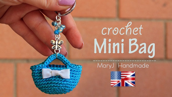 Adorable Miniature Crochet Handbag Charm Tutorial / The Beading Gem