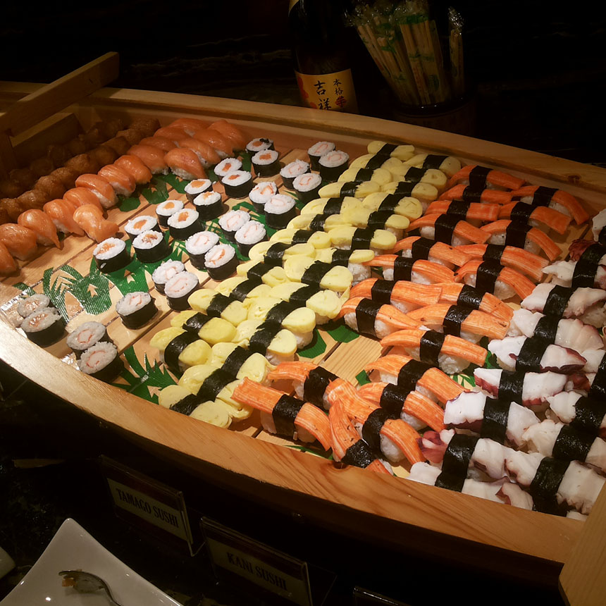 Discovering Buffet 101's Sushi Boat