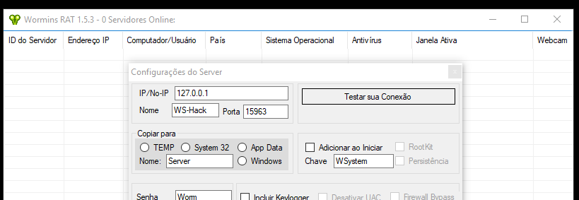 Wormins RAT 1.5.3 By WormSystem