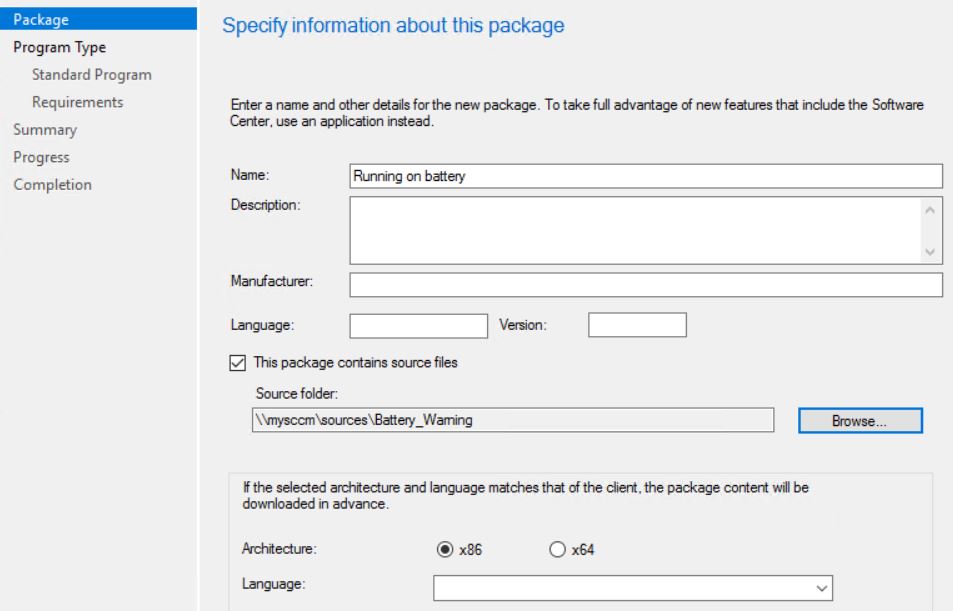 PowerShell GUI for SCCM or MDT: Battery warning | Syst & Deploy