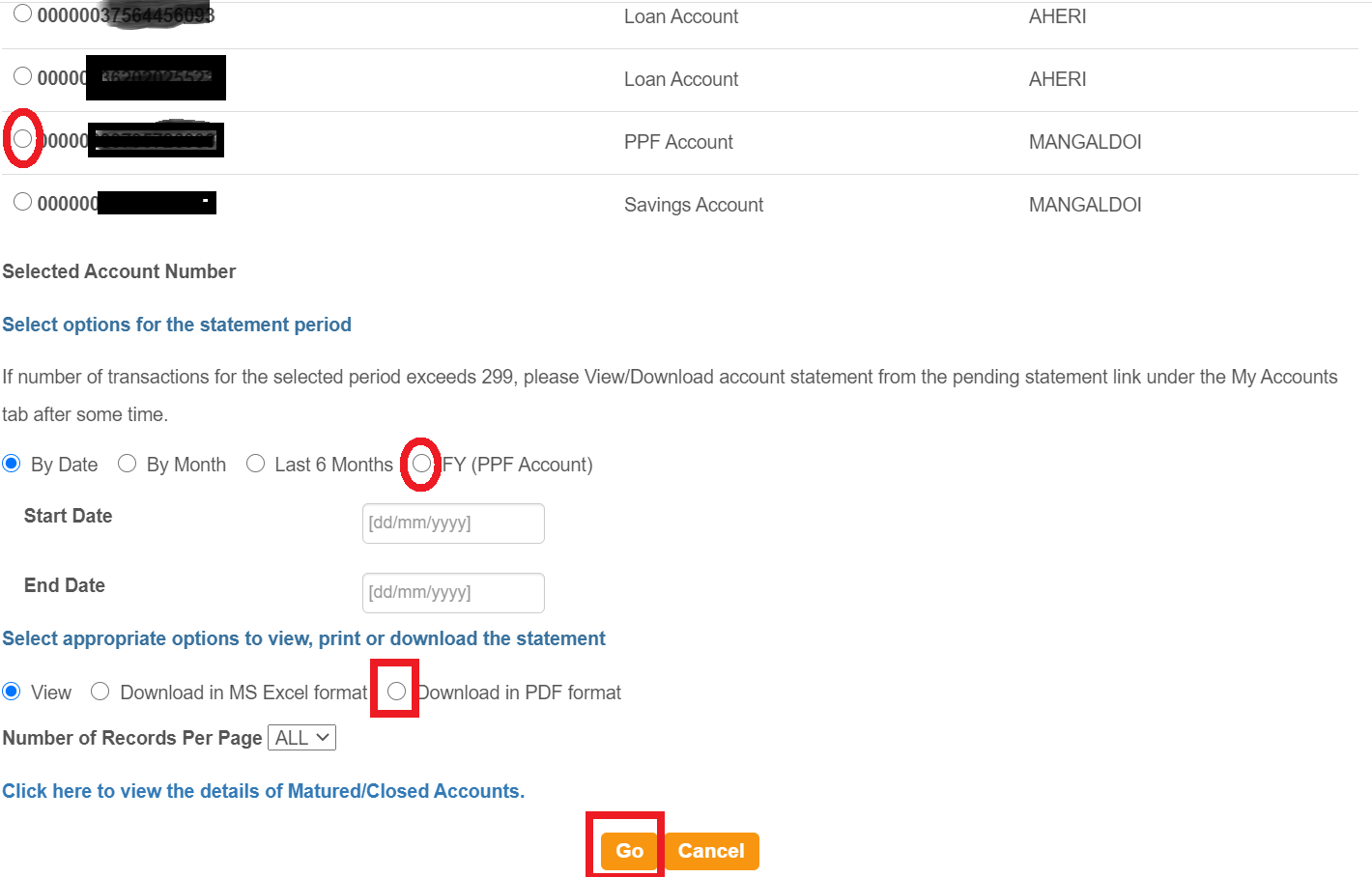 How to download PPF statement online in SBI?