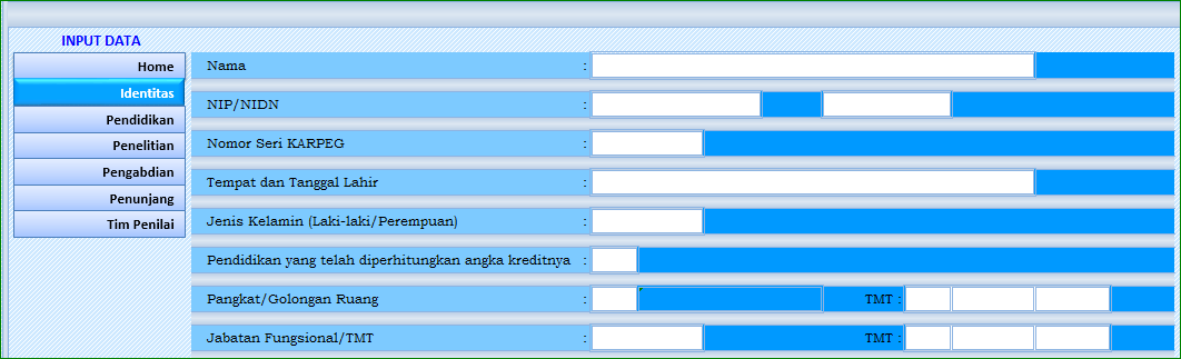 Aplikasi Excel Formulir Pengisian DUPAK Dosen - ExcelManiacs