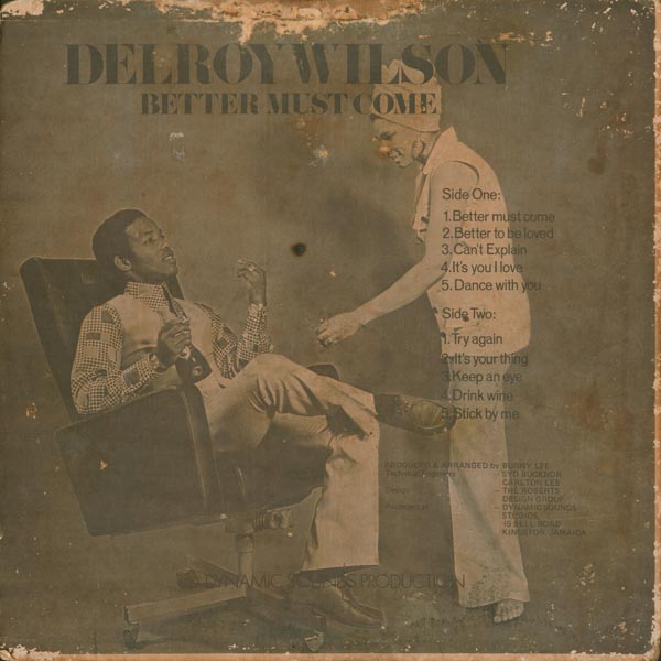 Compartilhando Reggae: Delroy Wilson - Better Must Come (Dynamic Sounds ...