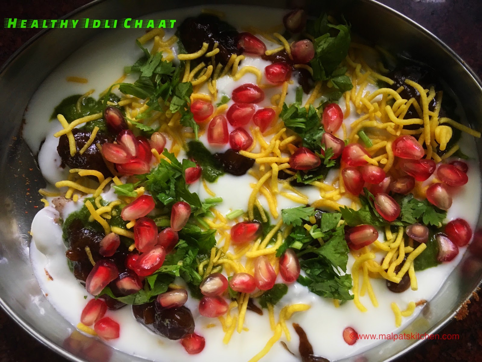 HEALTHY IDLI CHAAT, how to make a healthy Idli chaat with Ragi-red rice ...