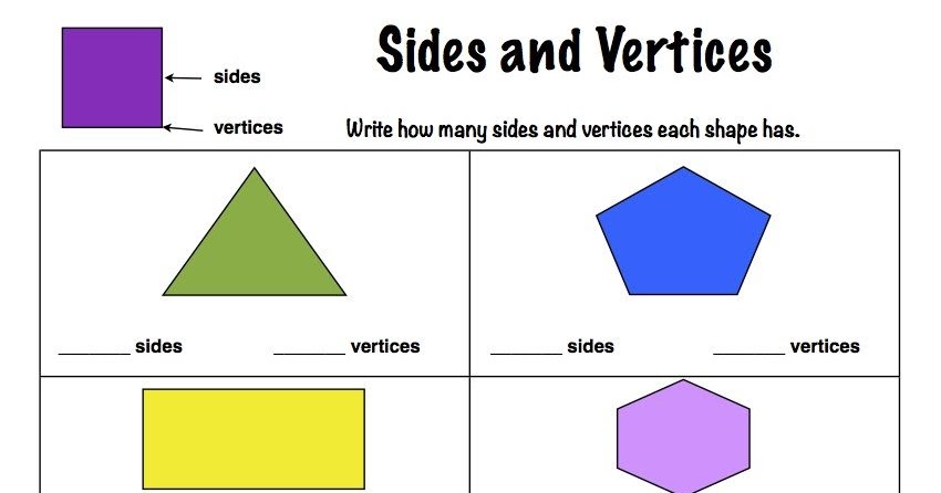 Shapes and Vertices Standard 1G.