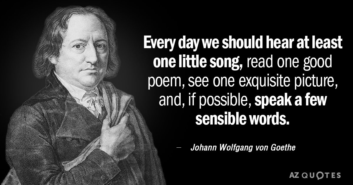 Goethe Etc.: Goethe wisdom