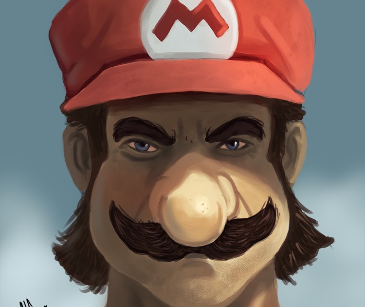 Vandrake's Drawings: Realistic super Mario