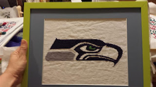 EASY PATTERNS: Seattle Seahawks cross-stitch pattern