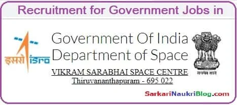 ISRO VSSC Scientist Engineer Vacancy Recruitment 2019