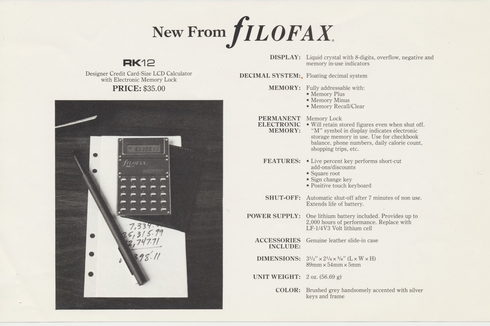 Philofaxy: The Londonhouse Corporation Filofax Catalogue 1985-1986