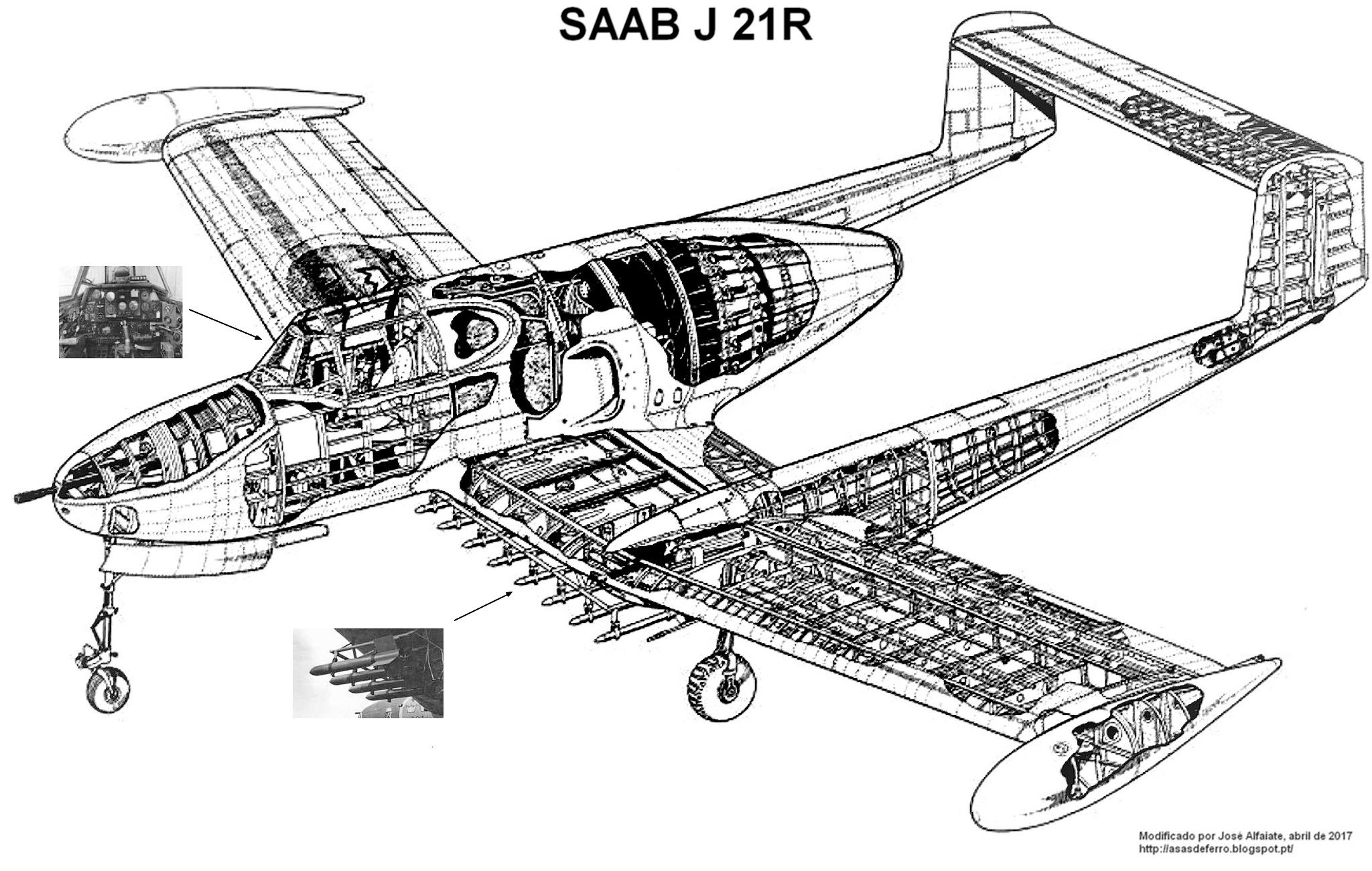 AVIÕES MILITARES: SAAB J 21 (A 21), predecessor dos jatos SAAB