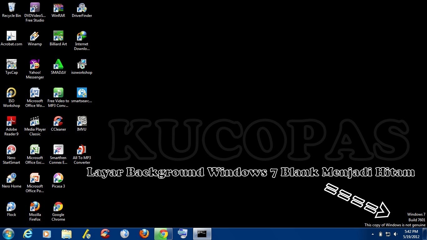 Cara Mengatasi Dan Mengembalikan Layar Windows 7 Yang Eror Menjadi ...