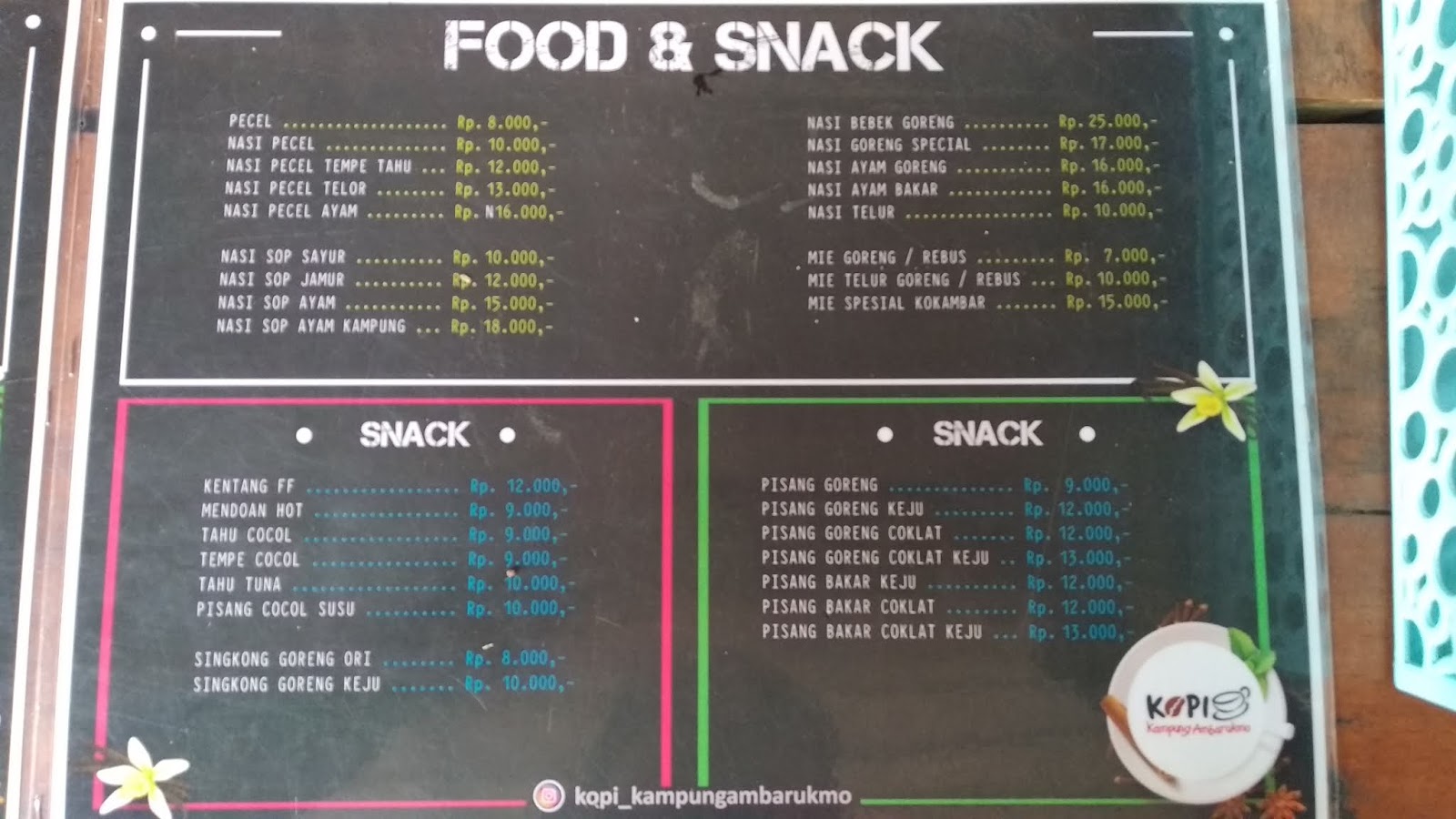 Menikmati Sore di Kopi Kampung Ambarukmo (KoKamBar) : nonton kereta dan ...