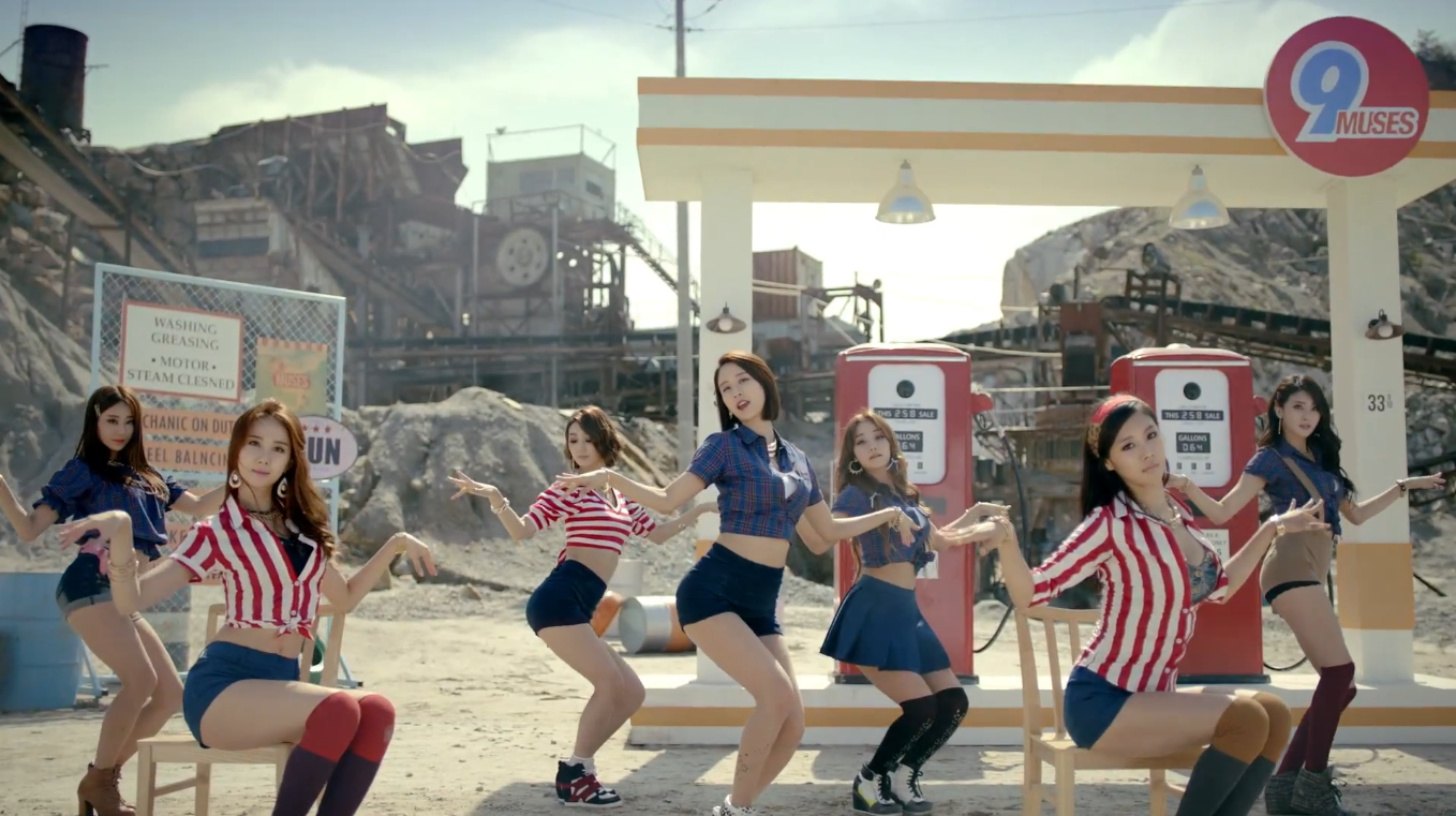 I cry like Yuko Oshima: Kpop: 9Muses - Gun (건)