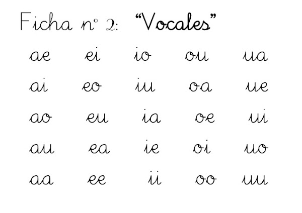 EL ARCO IRIS DE MI COLE: LECTURA DE VOCALES