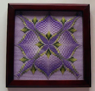 Pierrette's Stitching Gallery: 4-Way Bargello Orchid: Toni Gerdes, designer