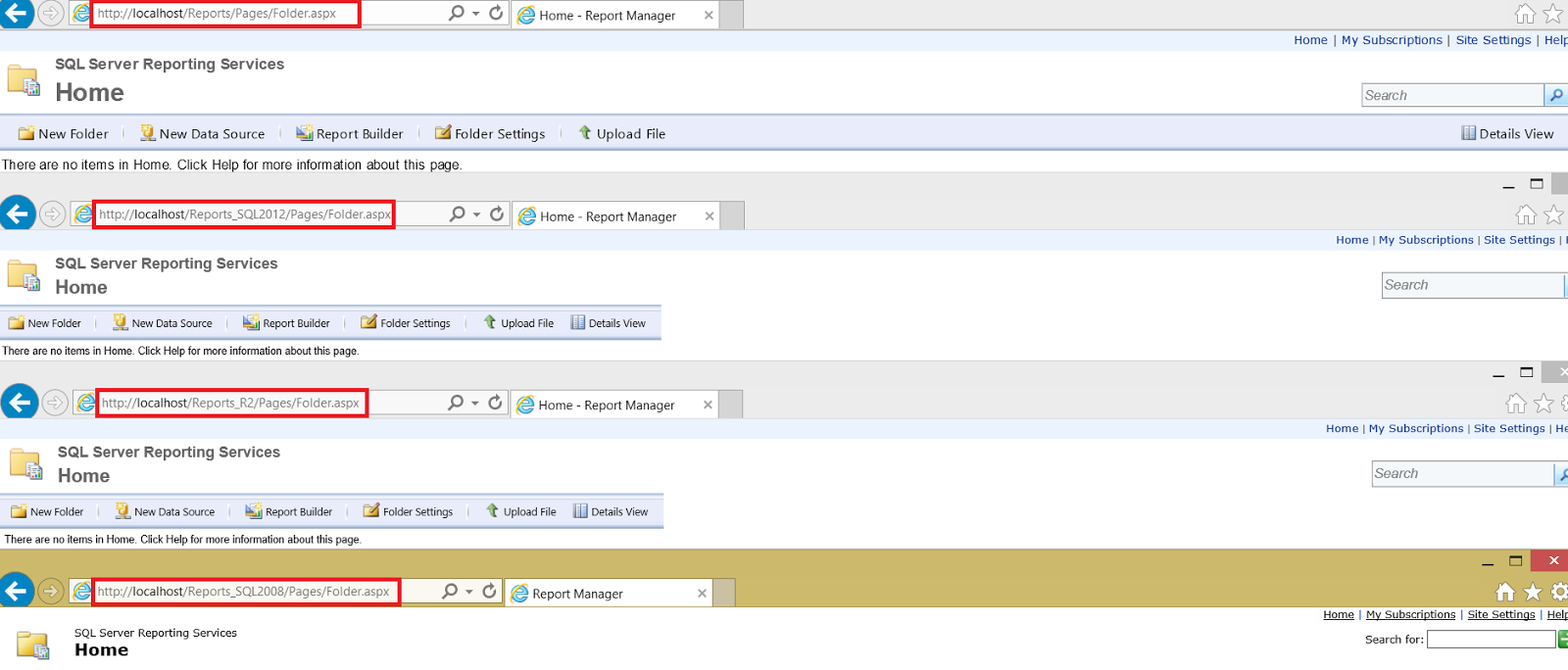 On The Journey To Be A Sql Server Professional Multiple Versions Of Ssrs On A Single Machine Is 8696
