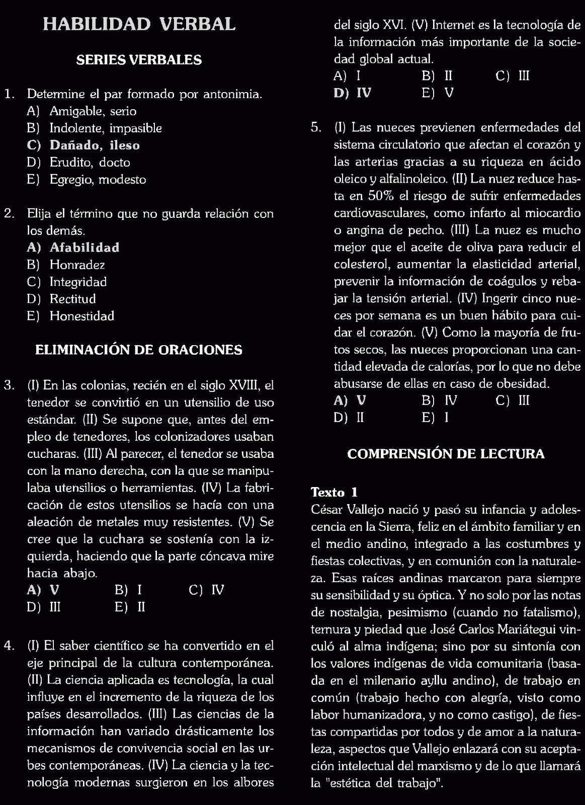 Solucionario Del Examen De Admision 2014 1 Universidad Mayor De San