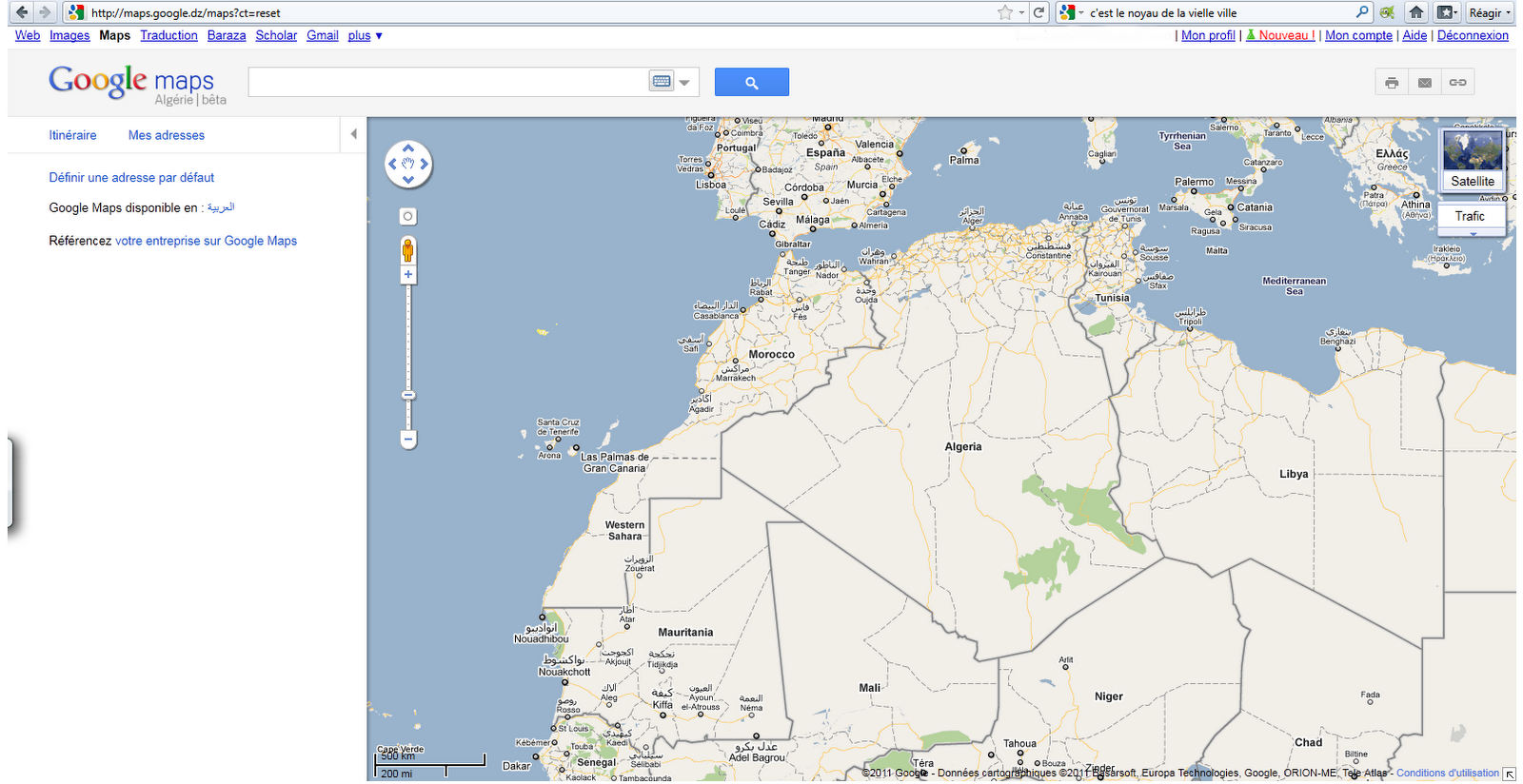 Gestion des Techniques Urbaines: Google Maps ALGERIA (Algérie)