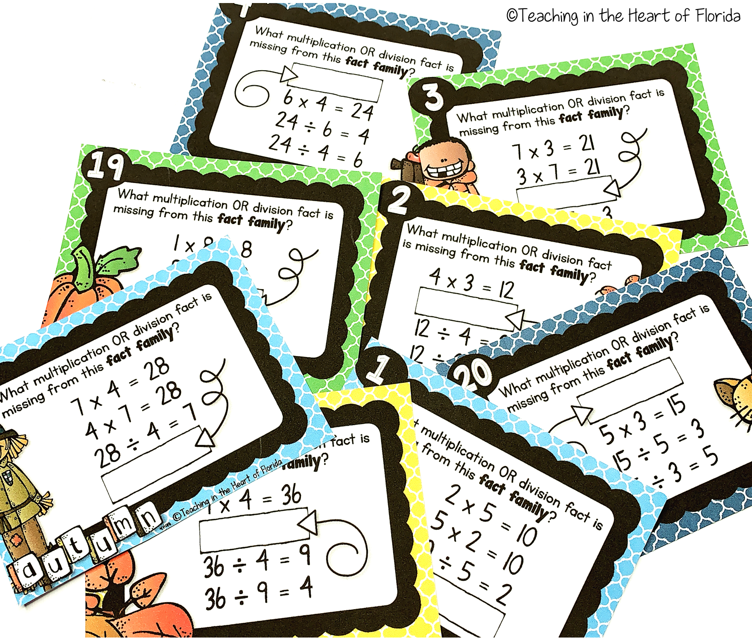 Engaging Fall Math Activities for 3rd Grade - Teaching in the Heart of ...