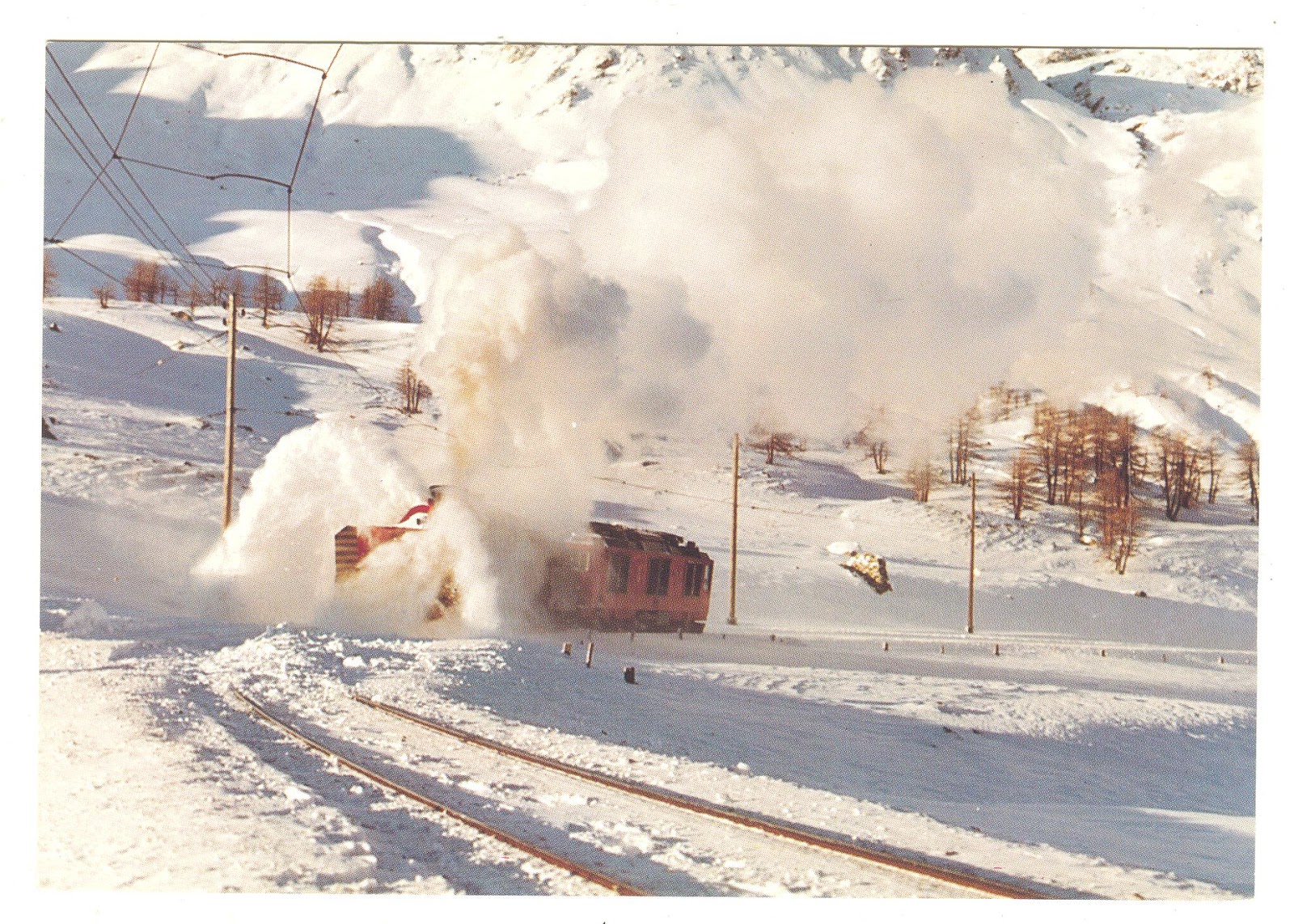 Judy's Postcards Plus: Snow Train Europe XROTD 9213 operational snow ...