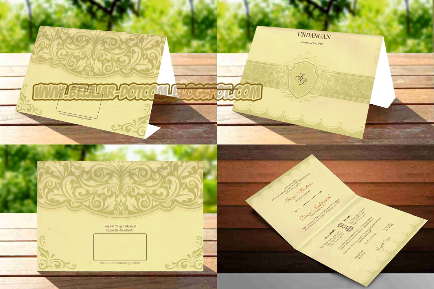 Download Settingan Blanko Undangan ERBA Lengkap Format Cdr - SIAP UJIAN