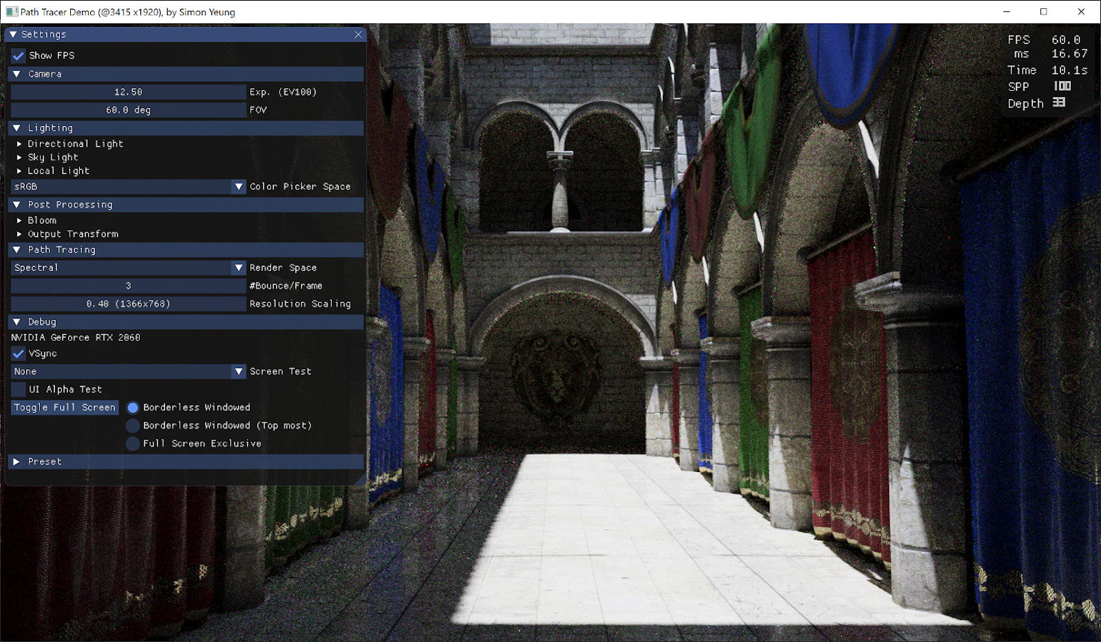 Simon's Tech Blog: Spectral Path Tracer