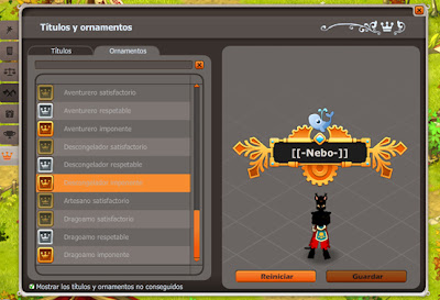 GREMIO ANGEL OF ICE: DOFUS: Devblog Títulos y Ornamentos