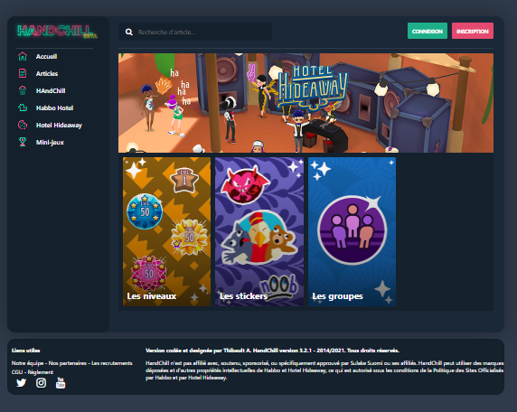 CMS: Habbo Custom Fansite CMS - HandChill Clone CMS by Hugoyin