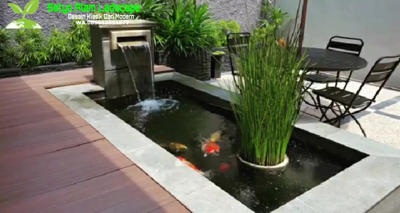 CONTOH DESAIN KOLAM KOI - Setyo alam landscape