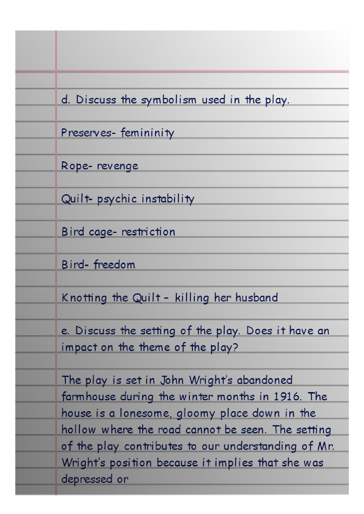 Trifles Exercise Class 11 English trifles-exercise-class-11-english