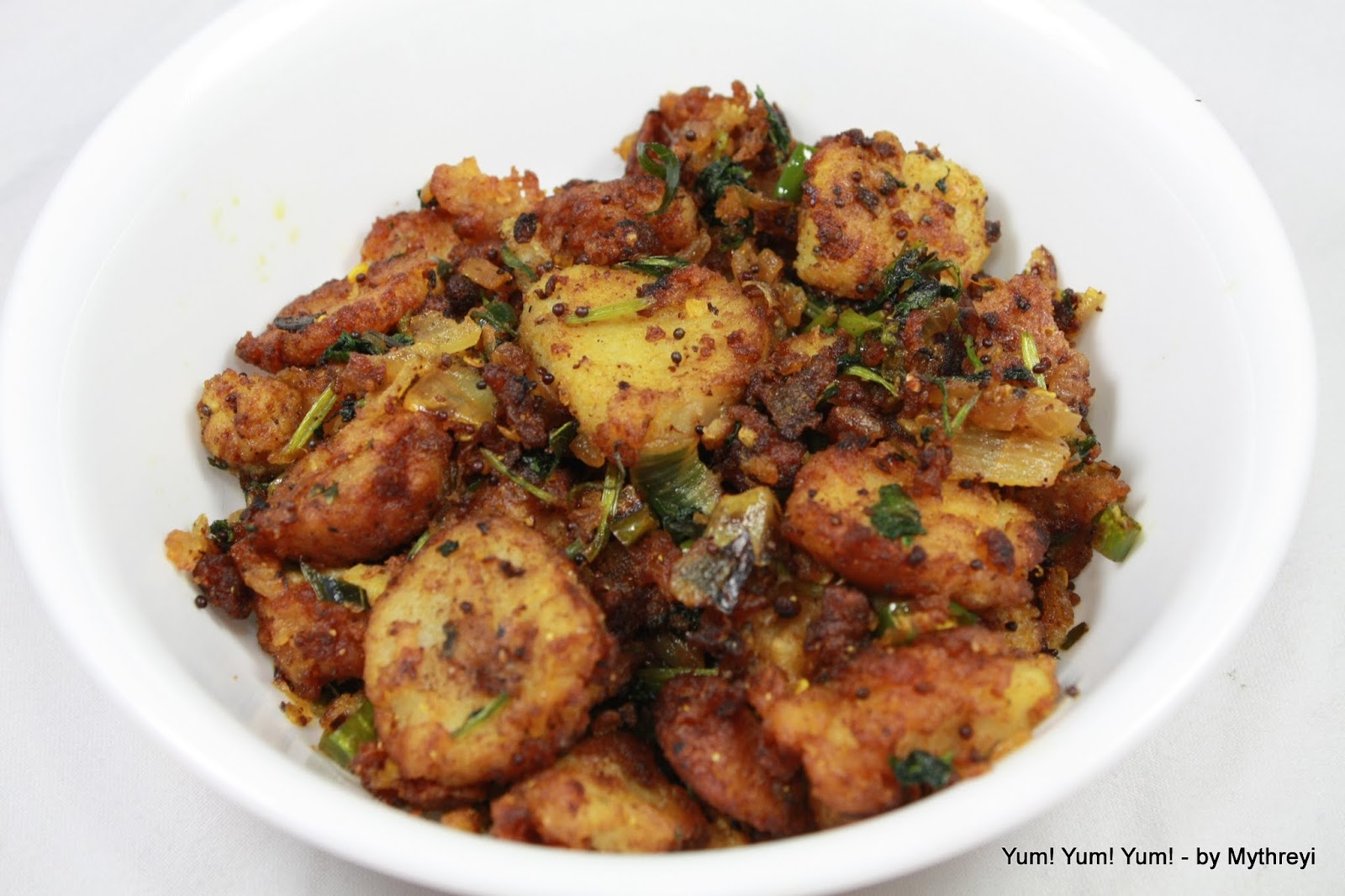 Yum! Yum! Yum!: Chema Dumpala Fry ~ Taro Root Stir-Fry