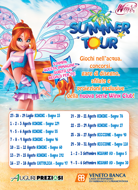 Winx club girls: Winx Summer Tour