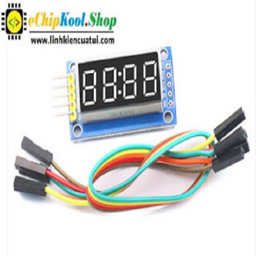 Module led 7 thanh 4 số sử dụng IC 74HC595