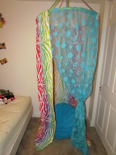 Heather's world as it is and changes: Reading Tent, Play Fort