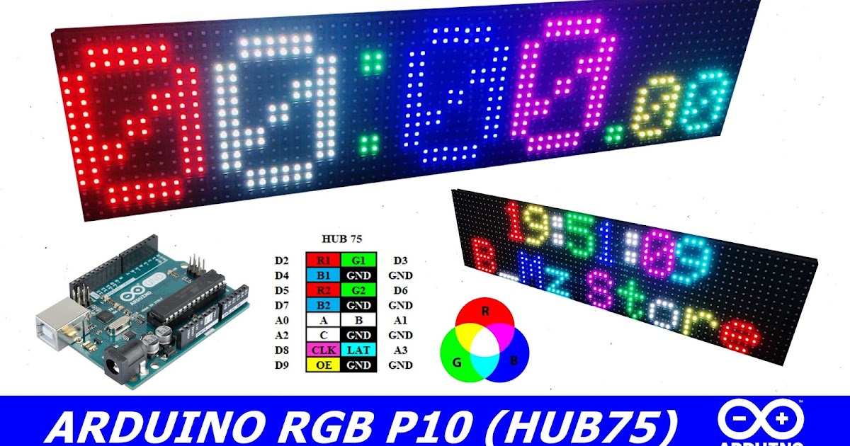 Menampilkan Text Di P10 RGB HUB75 Menggunakan Arduino Uno - Dicky B_Mz