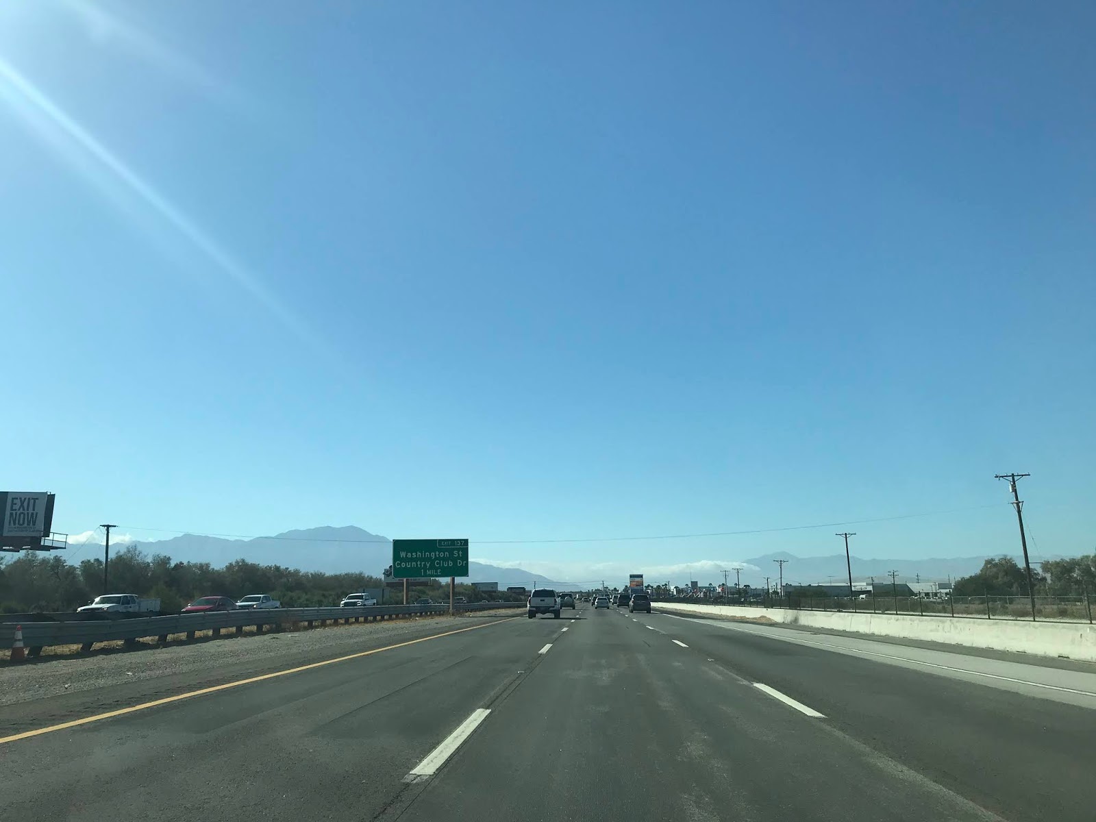 Califoooornia! (Interstate 10 west from CA 86 through Coachella Valley ...