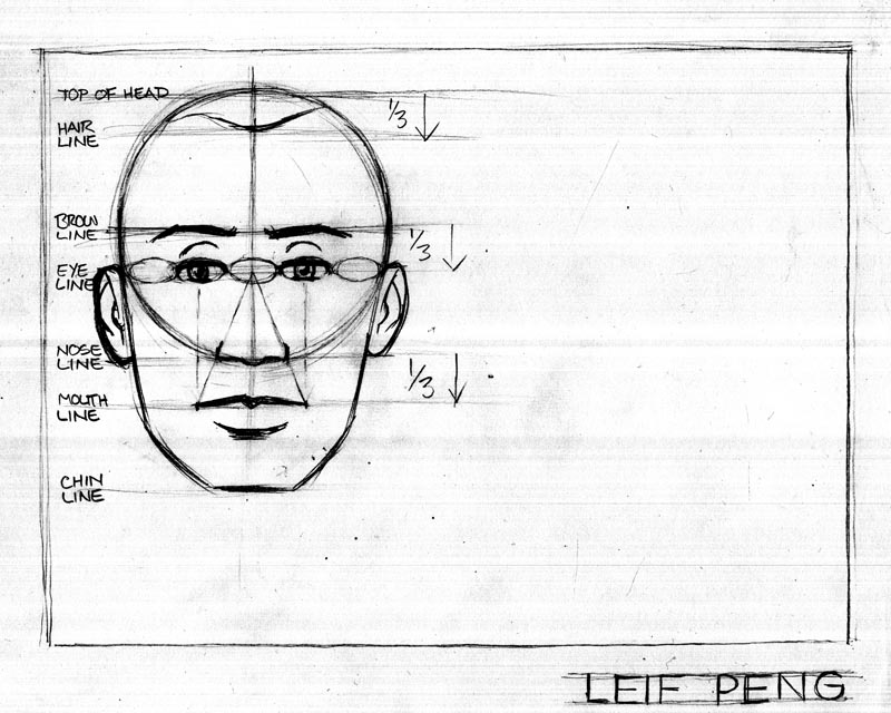 Creative Concepts: Drawing the (Adult) Head in Correct Proportion