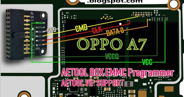 OPPO A7 CPH1903 EMMC ISP Pinout Download for flashing and unlocking